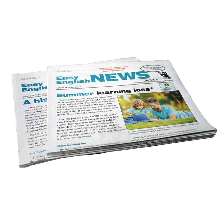 Easy English | ESL Newspaper | Adult Immigrants | Pifer-Brigham
